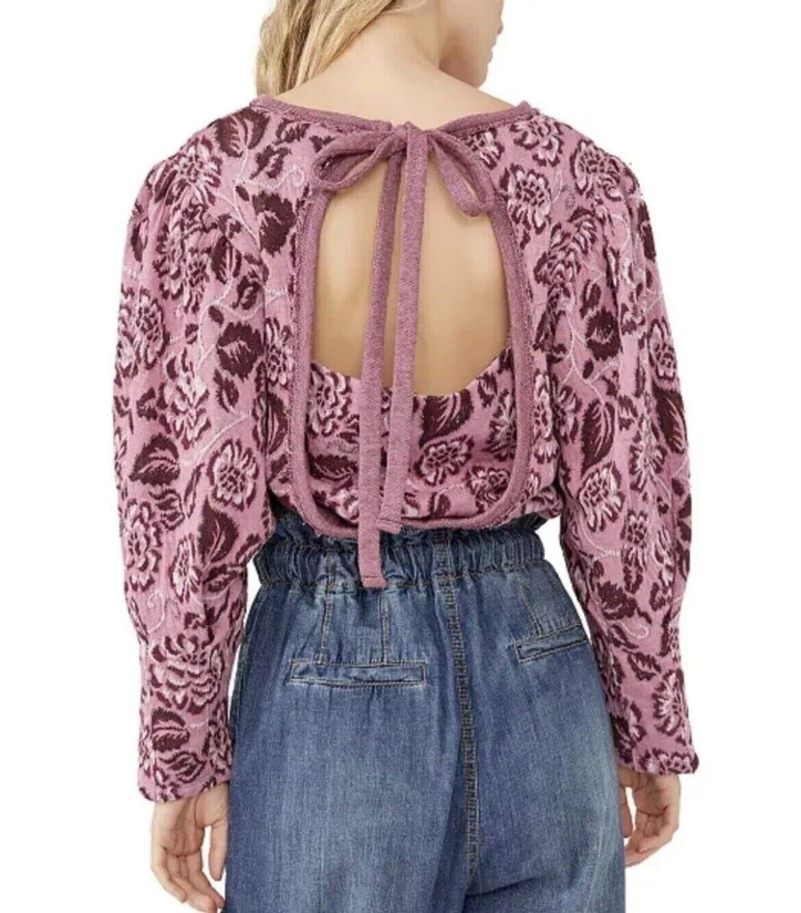 Free People Women's No Ordinary Top Smoked Pink Combo Medium