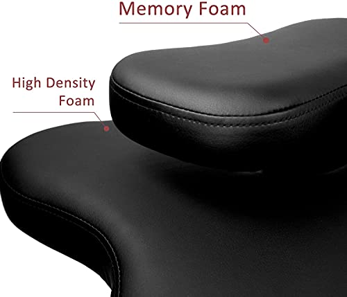 H-A Ergonomic Cross Legged Kneeling Chair Yoga Meditation Chair Adjustable for Flexibility Strength Training & Relaxation (Black)