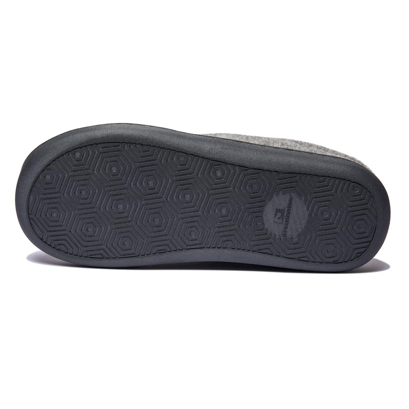 NewDenBer Men's Cozy Memory Foam Slippers Soft Felt Wool Slip on Indoor Outdoor Clog House Shoes (10-10.5 D(M) US, Grey)