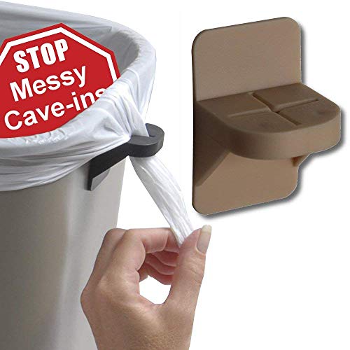 PlasticMill Trash Bags Cinch, Beige, 2 Pack, To Hold Garbage Bags In Place. May not be compatible with some Garbage Can drawers or compacters.
