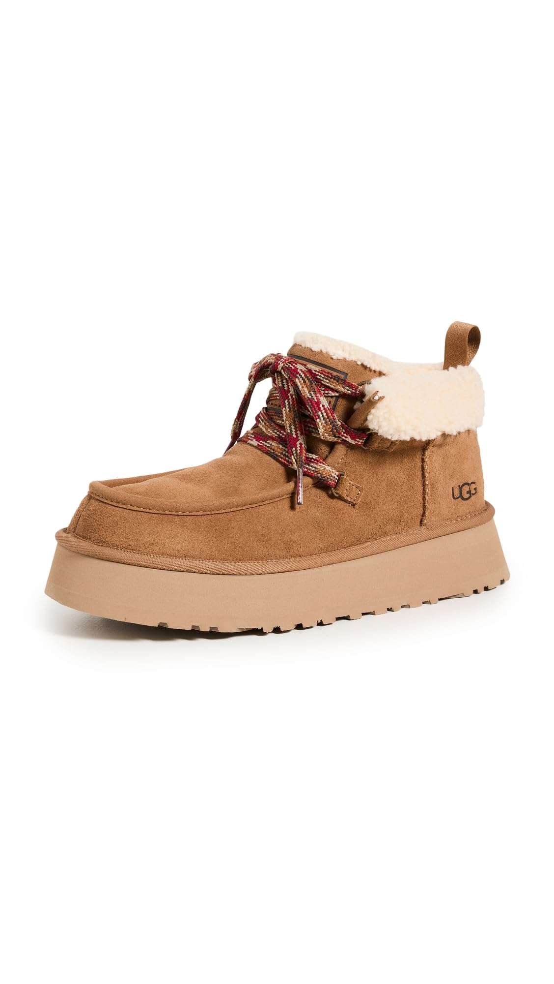 UGG Women's Funkarra Cabin Cuff Slipper, Chestnut, 9