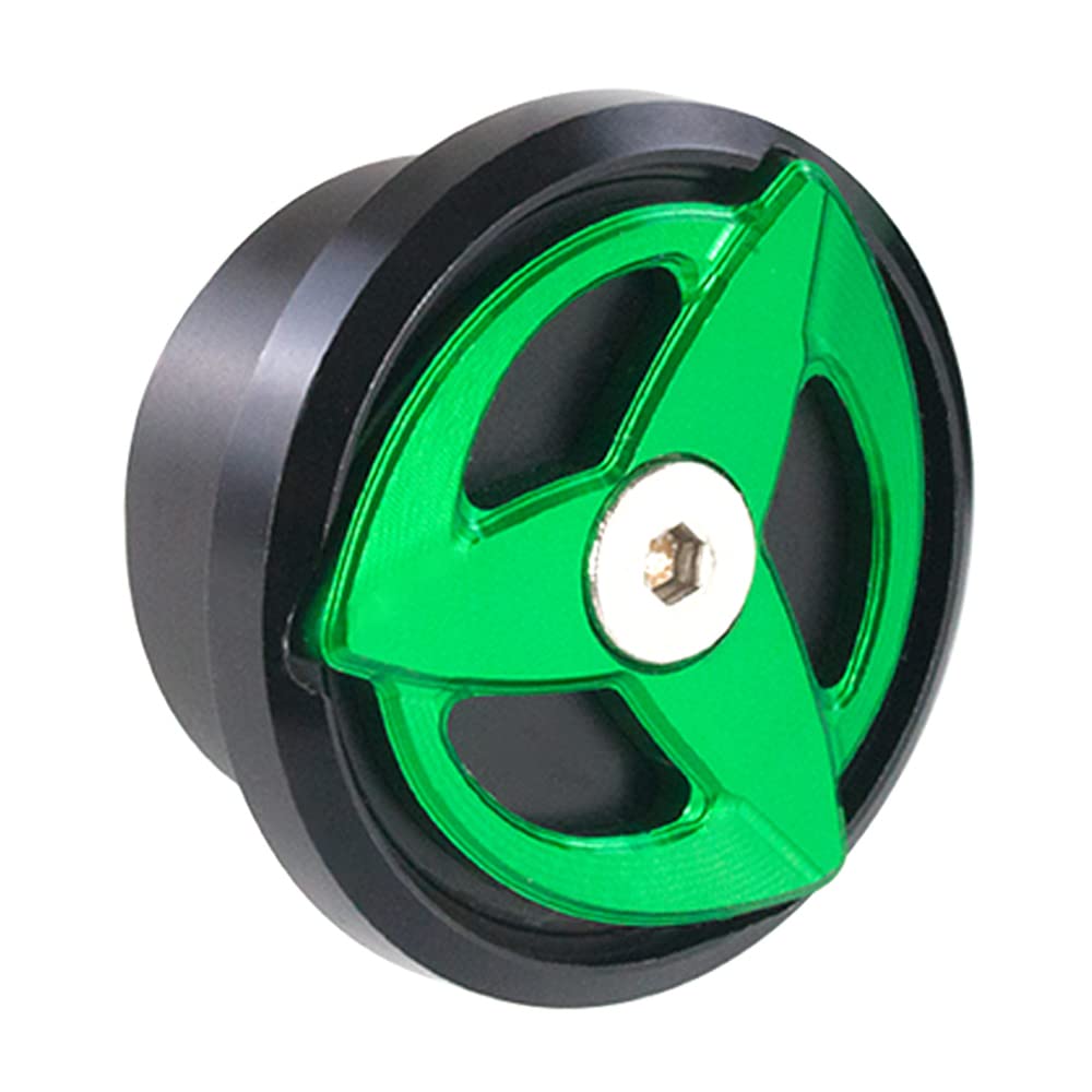 Motorcycle Frame Hole Decorative Cover Plug Cap Set Spools Sliders Stand Screws for Kawasaki EX400 Ninja 400 Z400 2018-2022 NINJA400 Z 400 (Black&Green)