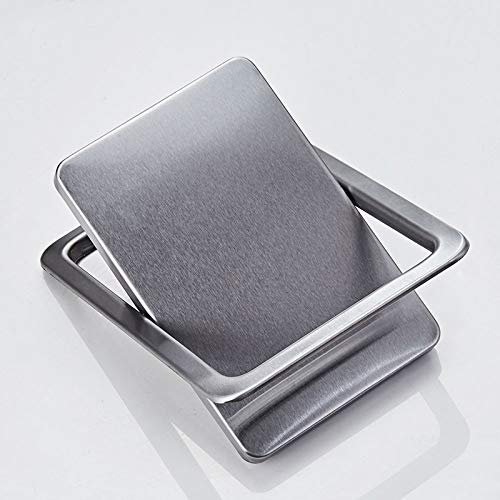 Pearlead Simple Trash Grommet for Kitchen Countertop with Auto Cover Built-in Polished Stainless Steel Grommets 7.87"(20cm) Countertops Garbage Can Door Chute Hole Drawer