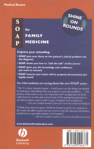 Soap For Family Medicine (BLACKWELL'S SOAP SERIES)