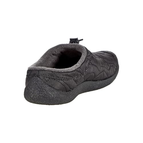 KEEN Men's-Howser 3 Slide Comfy Durable Slippers, Triple Black/Black, 12