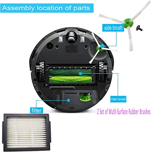 Replacement Parts accessories Compatible for iRobot Roomba i3 i3+ i4 i6 i6+ i7 i7+ i8 i8+/Plus E5 E6 E7 I,E &J Series Vacuum Cleaner irobot roomba replacement parts