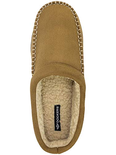 DOCKERS Men's Christopher Classic Casual Roll Collar Clog Slippers, Size 8 to 13 (Tan Rugged, Numeric_9_Point_5)