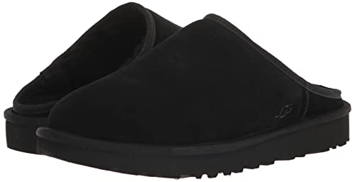 UGG Men's Classic Slip-On Slipper, Black, 8