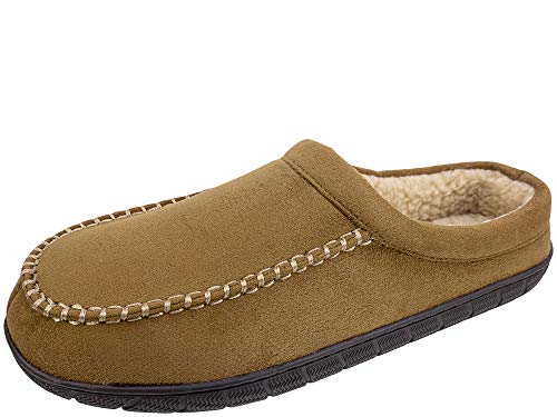 DOCKERS Men's Christopher Classic Casual Roll Collar Clog Slippers, Size 8 to 13 (Tan Rugged, Numeric_9_Point_5)