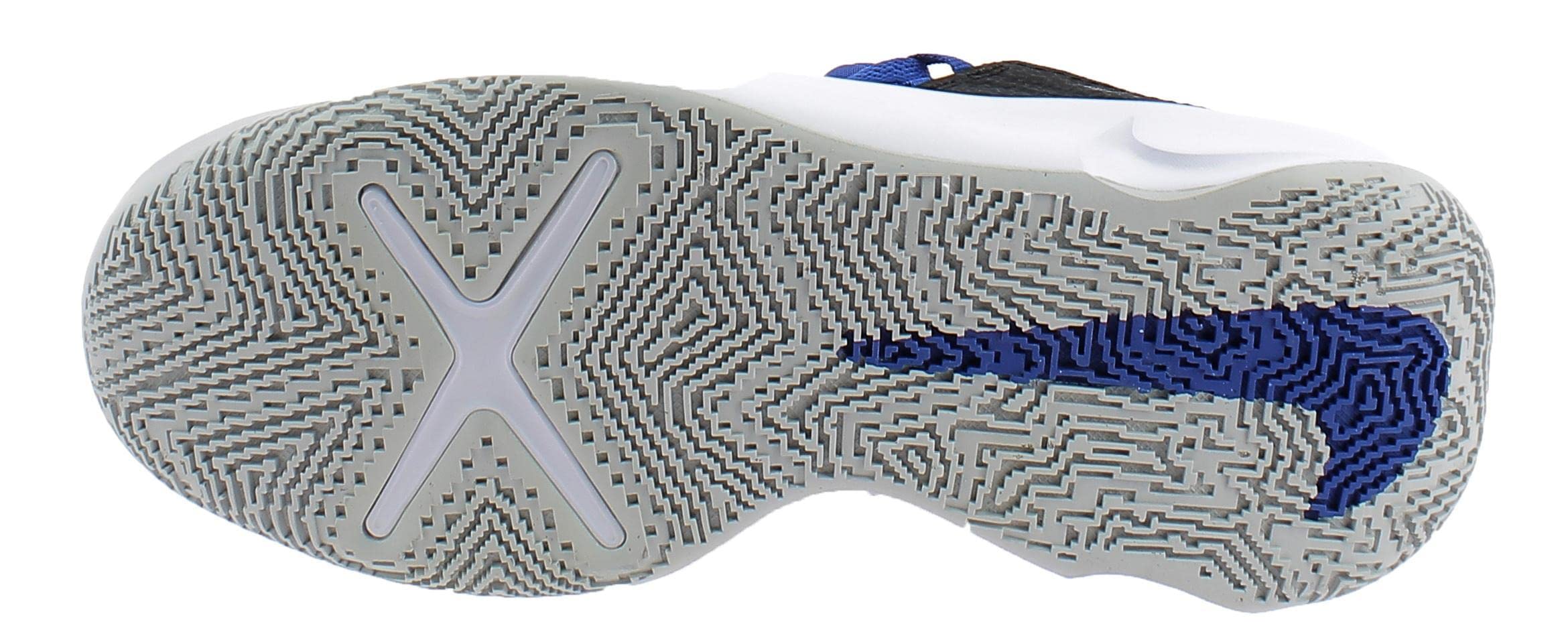 Nike Kid's Team Hustle D10 GS Basketball Shoe, Black/Game Royal-photon Dust, 5 Big Kid