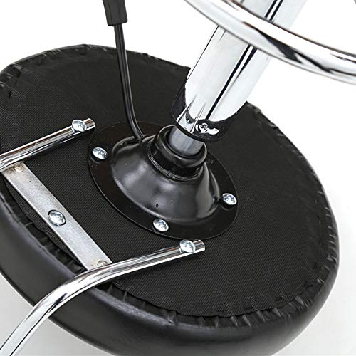 Henf Multi-Purpose Salon Massage Stool with Back Cushion and Wheels Rolling Adjustable Hydraulic Office Drafting Chairs Facial Spa Tattoo Stools Chairs,Black