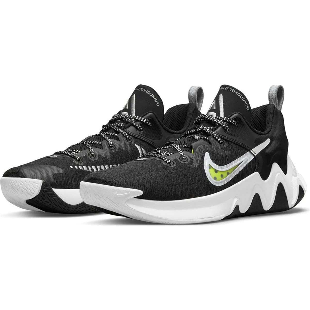 Nike Giannis Immortality Mens Basketball Trainers CZ4099 Sneakers Shoes (UK 7 US 8 EU 41, Black White Wolf Grey 010)