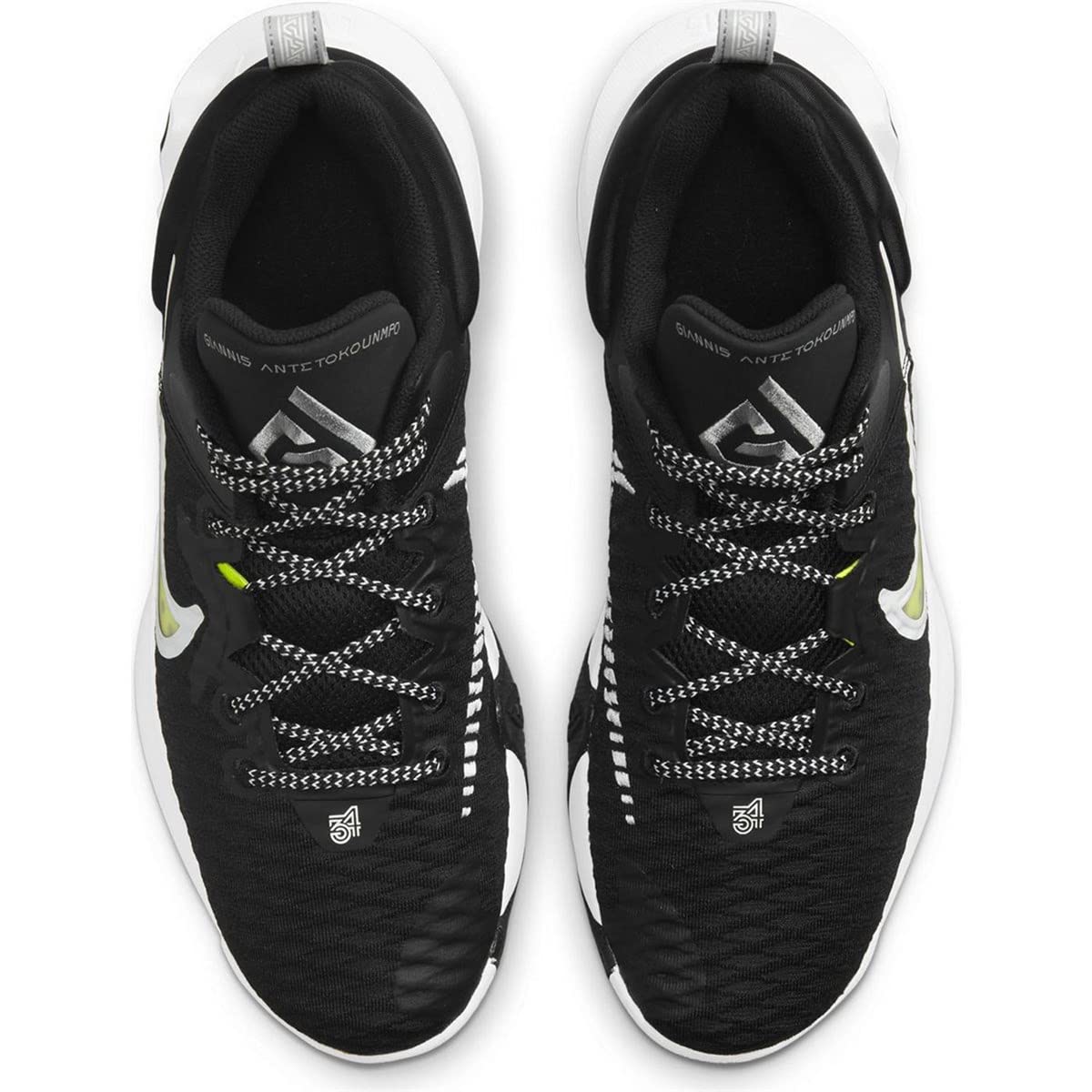 Nike Giannis Immortality Mens Basketball Trainers CZ4099 Sneakers Shoes (UK 7 US 8 EU 41, Black White Wolf Grey 010)