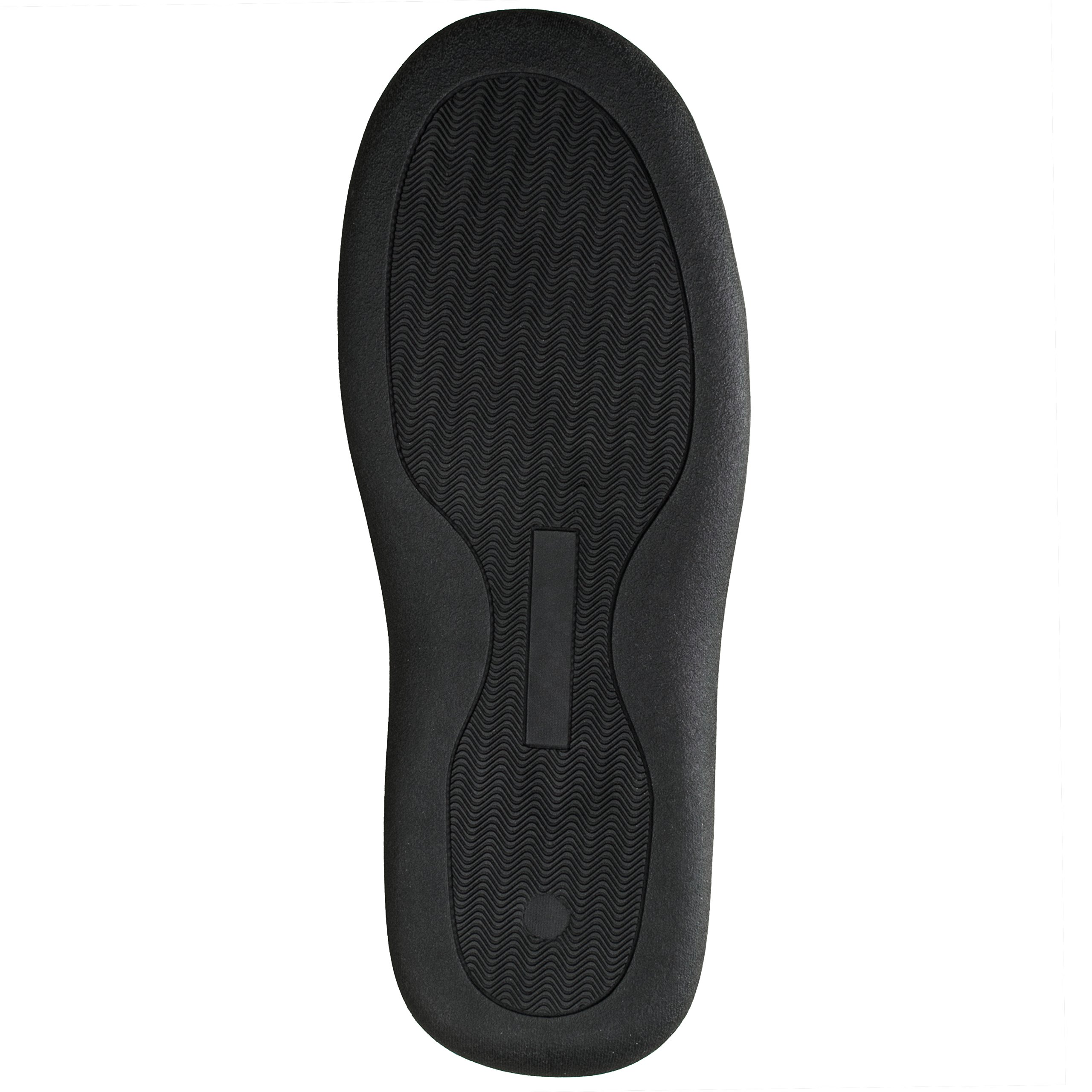 Hanes Mens Slippers House Shoes Moccasin Comfort Memory Foam Indoor Outdoor Fresh IQ, Black, Medium