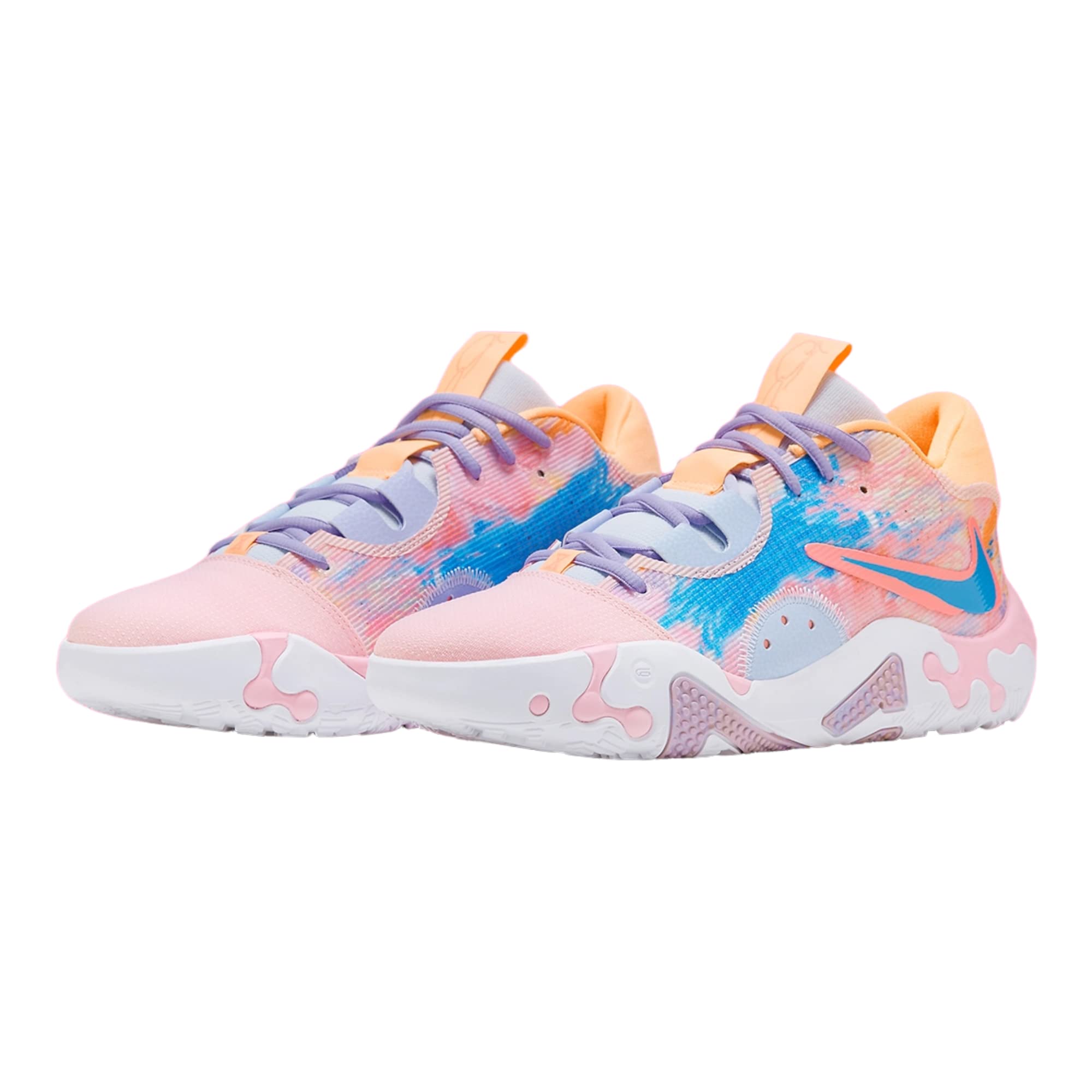 Nike PG 6 Paul George Men's Basketball White/LT Photo Blue-Soft Pink DO9824-100 Size 11