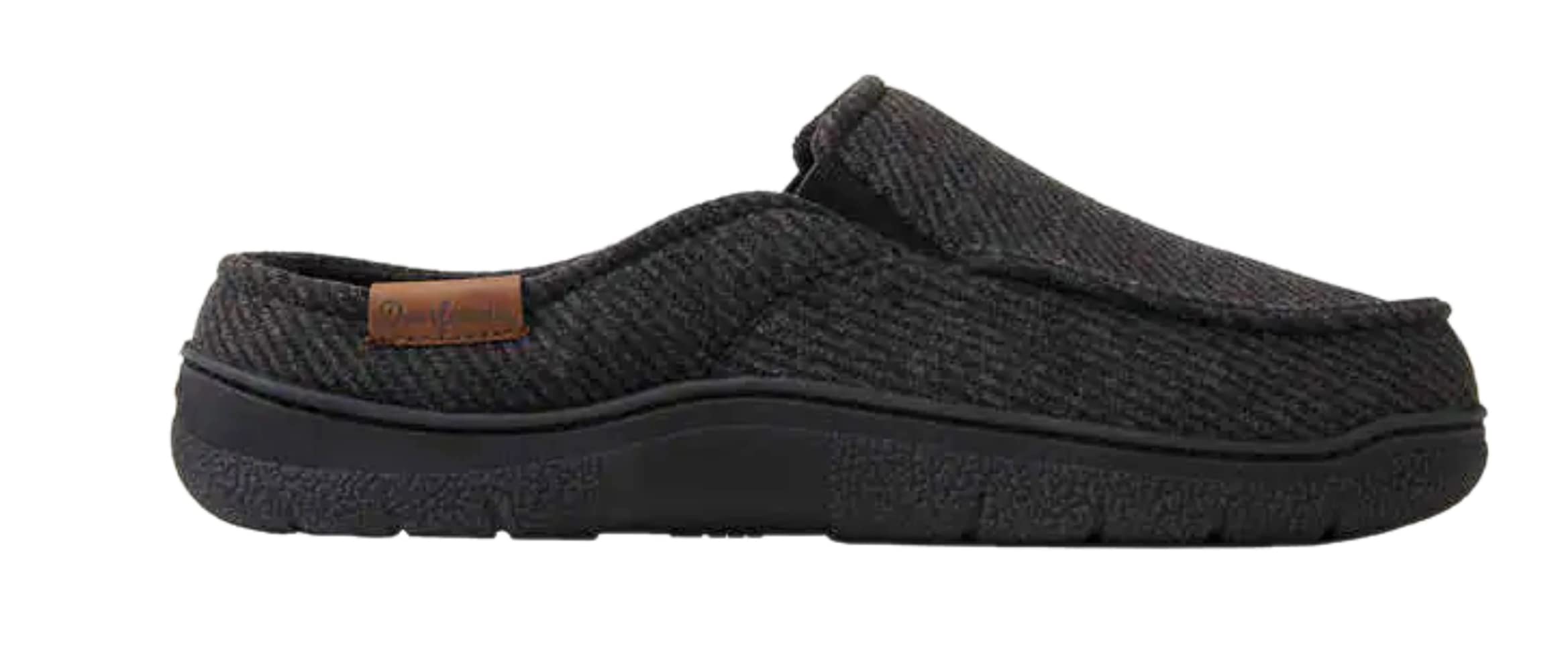 Dearfoams Men's Indoor/Outdoor Breathable Memory Foam Clog Slippers in Black 9-10 Medium