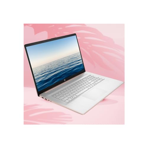 HP 2023 Premier 17t Laptop, 17.3" HD+ Touchscreen, Intel Core i7-1355U, NVIDIA GeForce MX550, 32GB RAM, 1TB SSD, Webcam, HDMI, Backlit Keyboard, Fingerprint Reader, Wi-Fi 6, Windows 11 Home, Rose