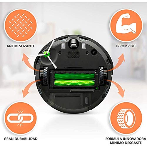 4 Pcs Drive Wheel Tires Compatible with IRobot Roomba S Series S9 (9150) S9+ S9 Plus (9550) Robot Vacuum Cleaner Accessories Replacement Parts (4 tire with tool)