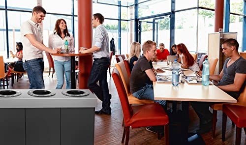 Alpine Industries AdirPro Recycling Center 28 Gallons - Durable Corrugated Plastic Waste/Trash Organizer Ideal for Kitchen Office Hospital (3 Bins)