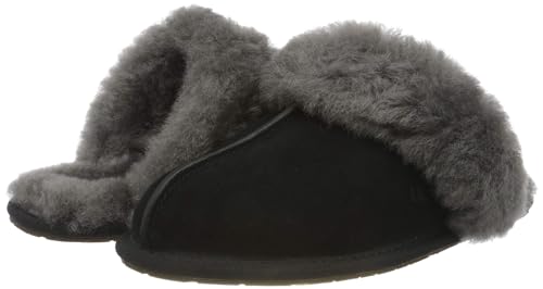 UGG Women's Scuffette Ii Slipper, Black/Grey, 10
