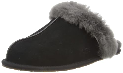 UGG Women's Scuffette Ii Slipper, Black/Grey, 10