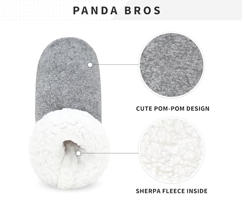 Panda Bros Slipper Socks For Women With Grippers, Fuzzy Womens Slipper Socks With Non Slip Bottoms, Cozy Warm House Slippers
