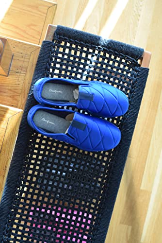 Dearfoams Men's Andy Water Resistant Lightweight Clog Slipper, Ocean Blue, 11-12