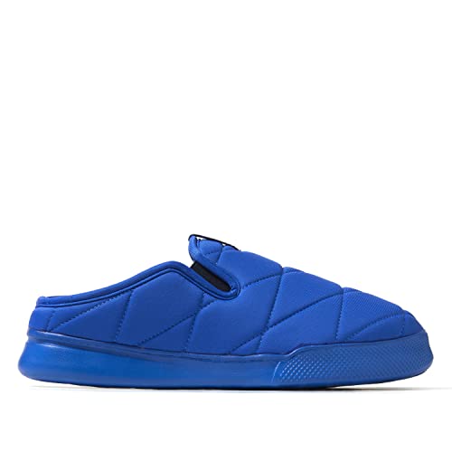 Dearfoams Men's Andy Water Resistant Lightweight Clog Slipper, Ocean Blue, 11-12