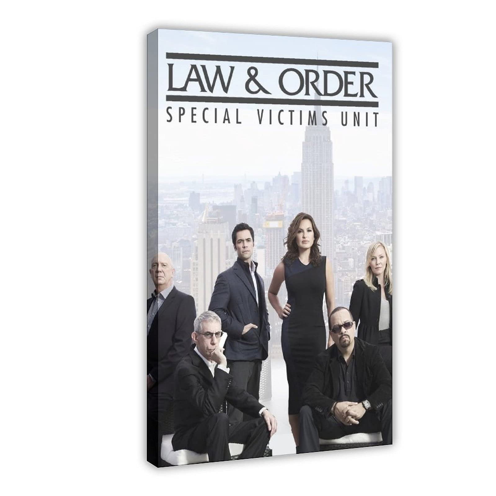 Law & Order Special Victims Unit TV Series Poster Art Deco Restaurant Dormitory Corridor 6 Canvas Poster Wall Art Decor Print Picture Paintings for Living Room Bedroom Decoration Frame:12×18inch