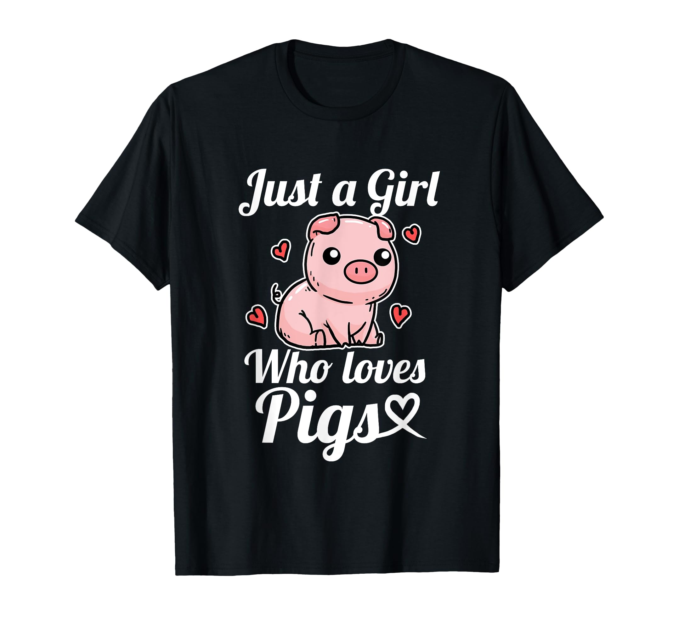 Just A Girl Who Loves Pigs Funny Pig Costume T-Shirt