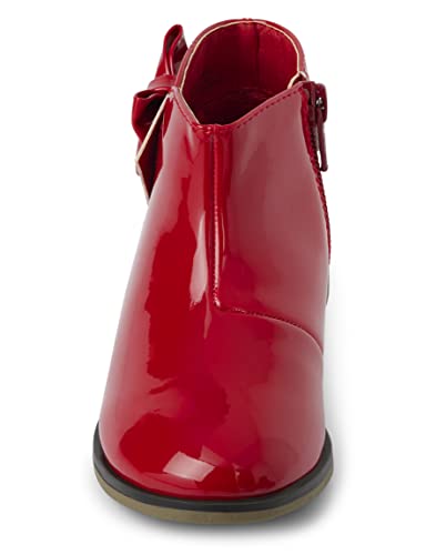 Gymboree, and Toddler Girls Faux Leather Booties,BIG RED,2