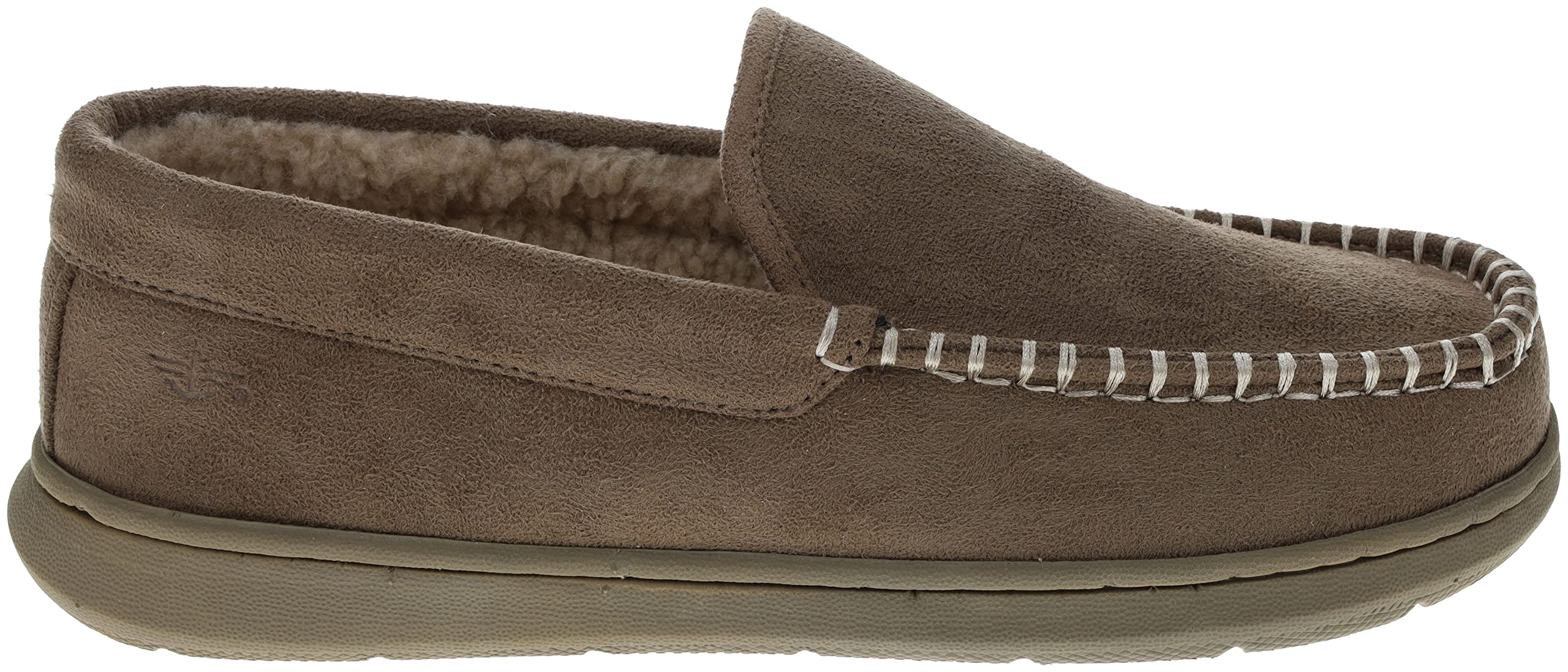 Dockers Men's Douglas Ultra-Light Moccasin Premium Slippers, Taupe, 11