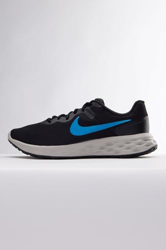 Nike Men's Low-Top Sneakers, Black Laser Blue Cobblestone, 11.5