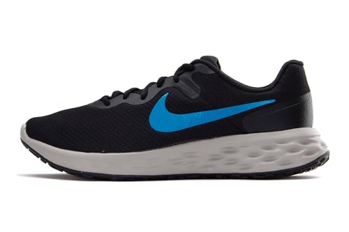 Nike Men's Low-Top Sneakers, Black Laser Blue Cobblestone, 11.5