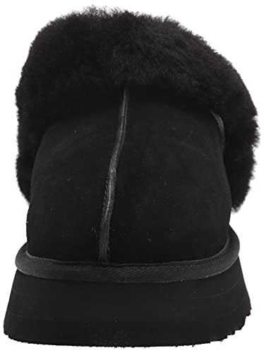 UGG Women's Disquette Slipper, Black, 8