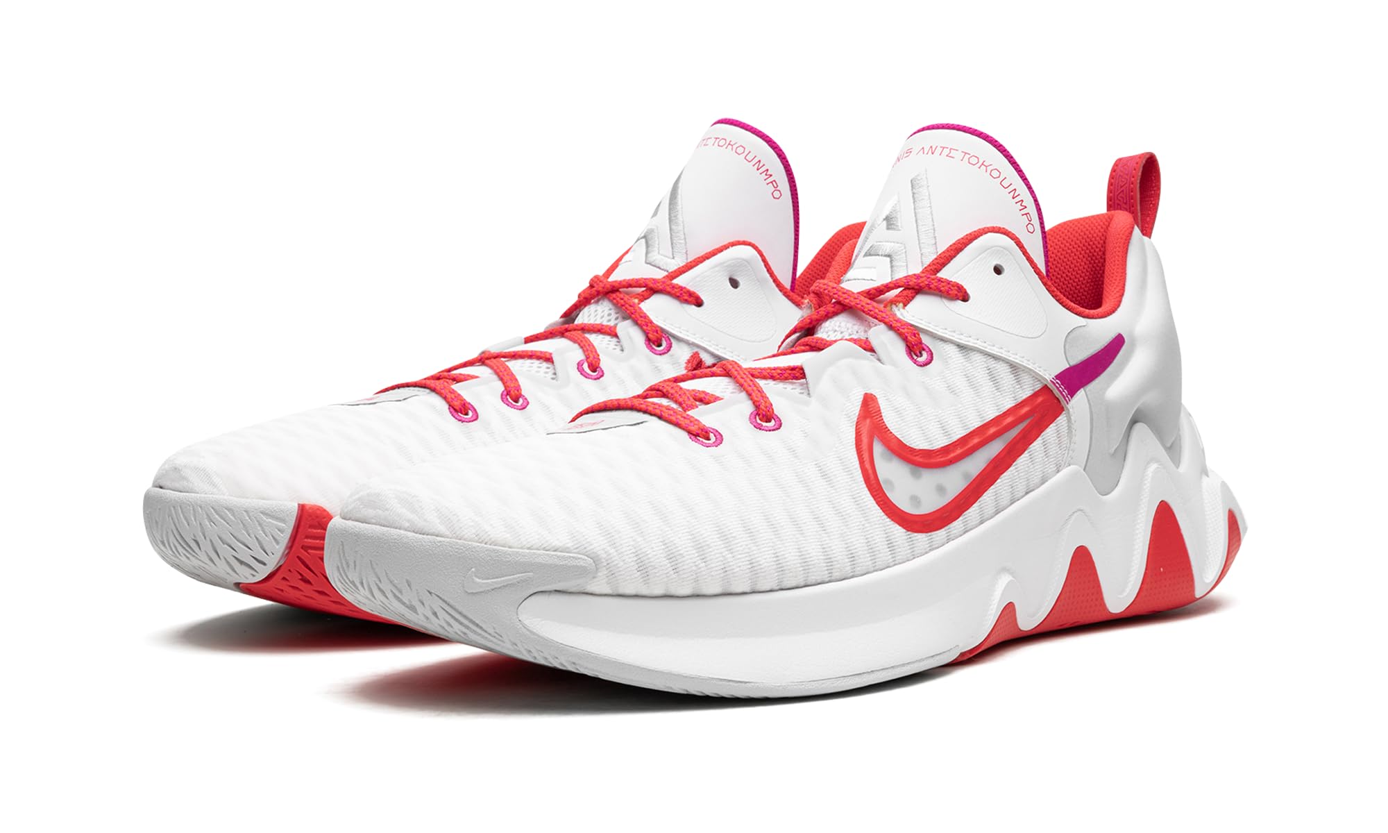 Nike Giannis Immortality Mens Shoes Size 13, Color: White/Red