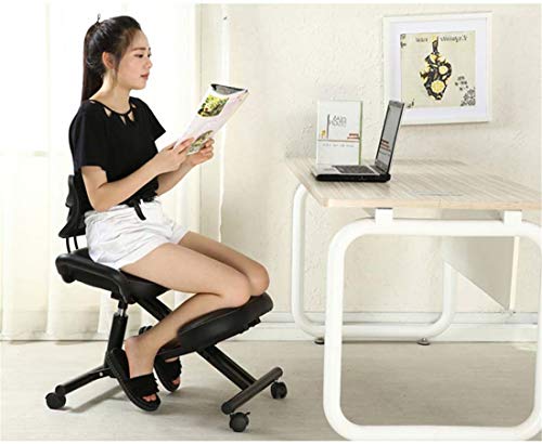 Kneeling Chairs Posture Helps Prevent Coccyx Pain Ergonomic with Handle Cushions Designed Posture with an Angled Office Seat Helps Prevent Coccyx Pain