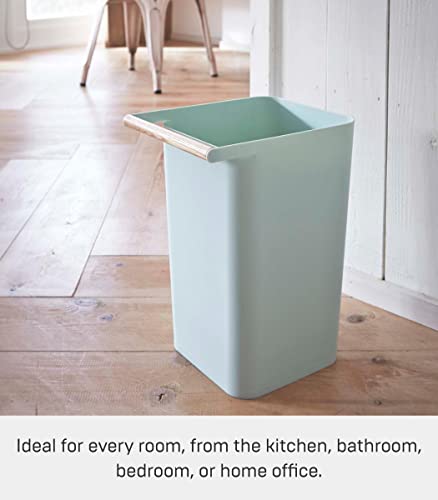 Yamazaki Home Como Plastic | Trash Can, One Size, Blue