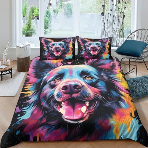 Dog 3D Bedding Set for Boys Kids Girl Duvet Cover Children Teens Comforter Cover Printed Bedspread/Quilt Cover for All Seasons Twinļ¼173x218cmļ¼