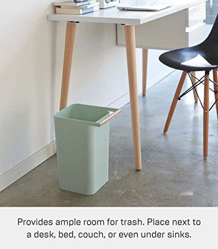 Yamazaki Home Como Plastic | Trash Can, One Size, Blue