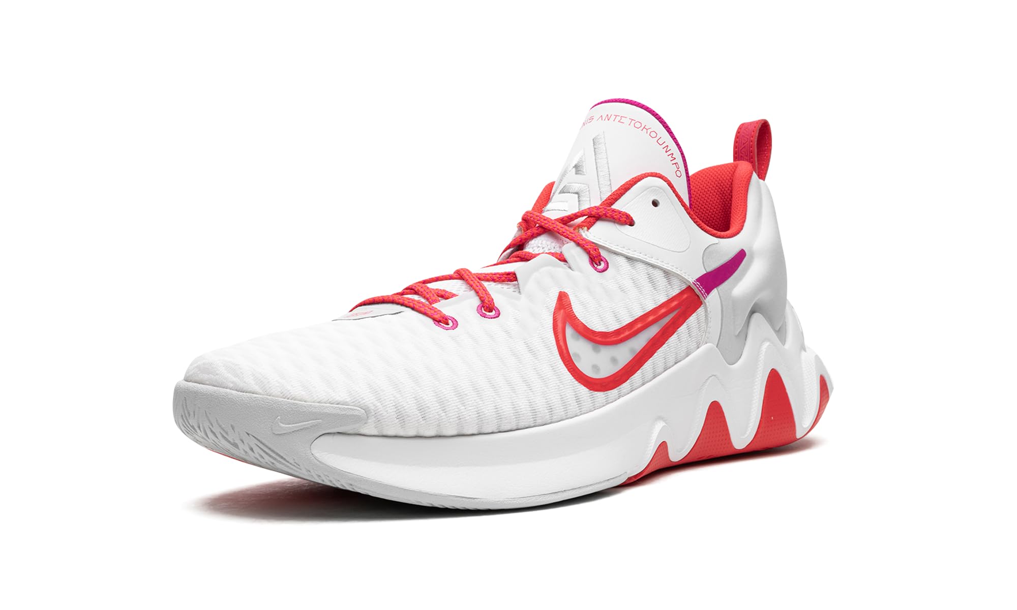Nike Giannis Immortality Mens Shoes Size 13, Color: White/Red