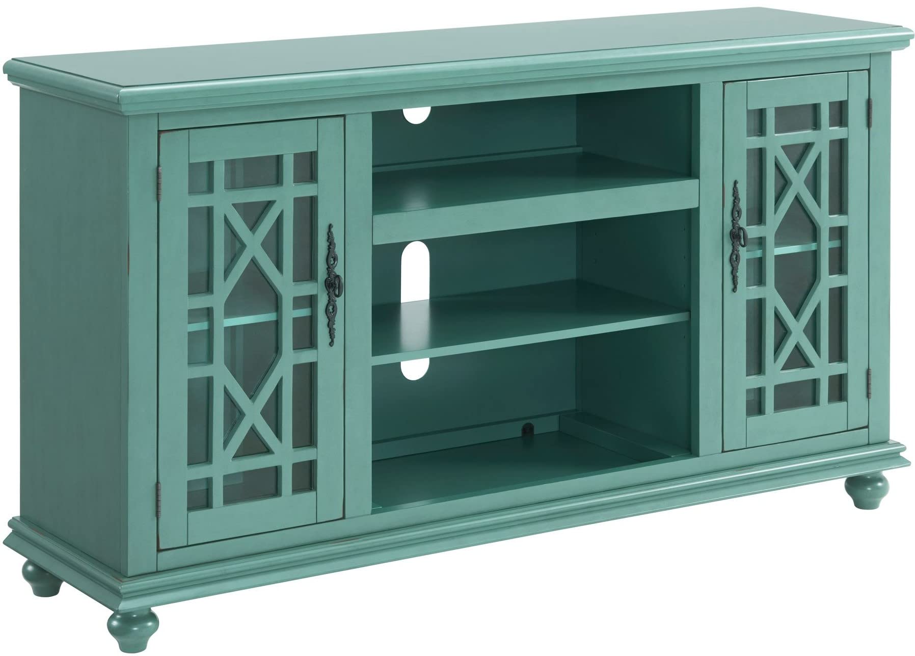 Martin Svensson Home Elegant Antique Teal 2 Door 63" TV Stand