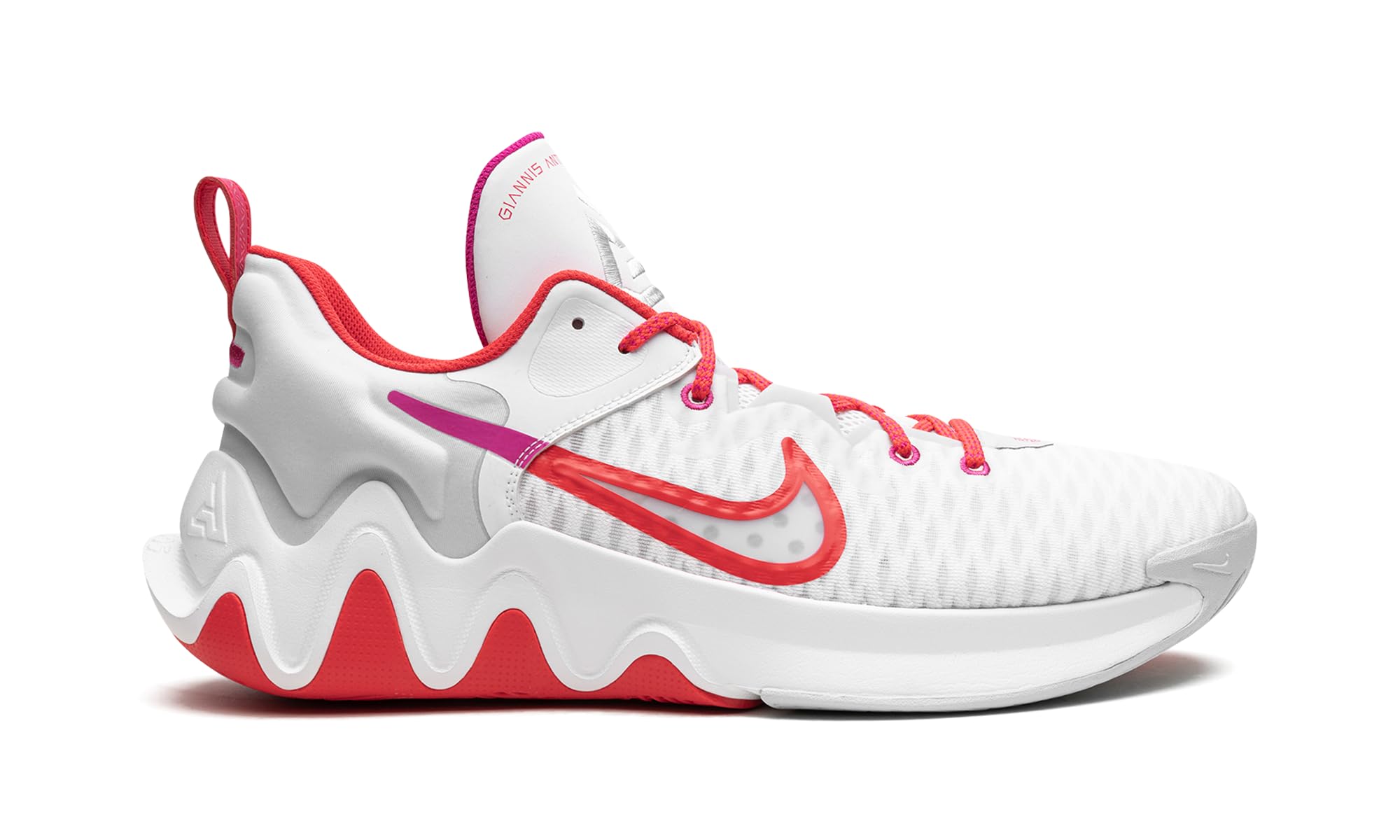 Nike Giannis Immortality Mens Shoes Size 13, Color: White/Red