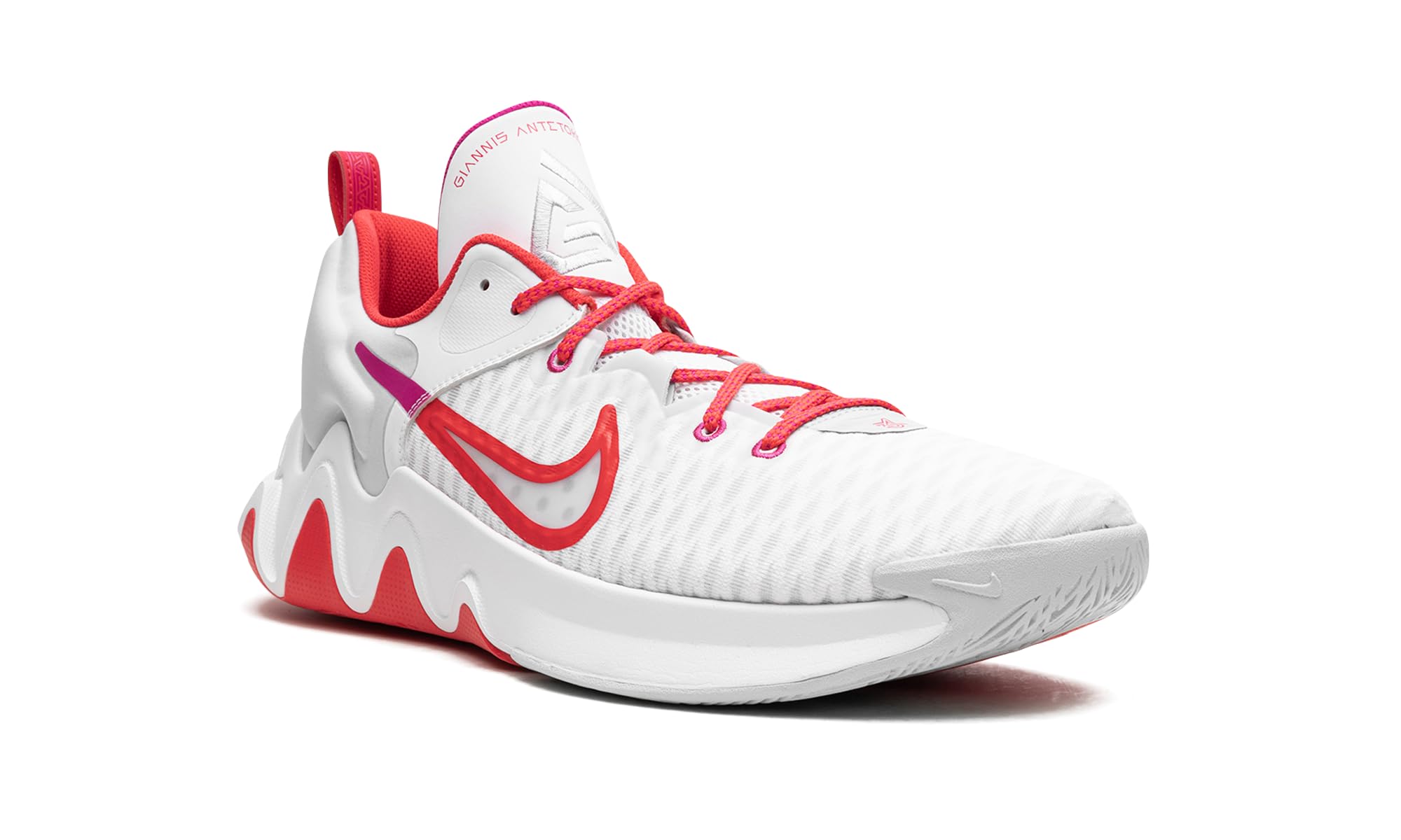Nike Giannis Immortality Mens Shoes Size 13, Color: White/Red