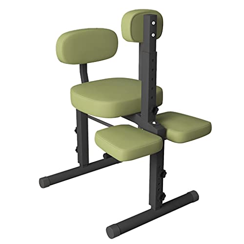 Kneeling Chairs Ergonomic for Home Office Posture Corrective Angled Seat Orthopedic Rocking Improve Your Posture with an Angled Seat (Color : Green)