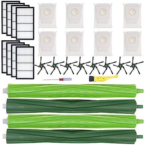 Replacement Parts for iRobot Roomba s9 (9150) s9+ s9 Plus (9550) S Series Robot Vacuum Cleaner Accessories Kits, 28 Pack Roller Brush & Filter & Bag & Side Brush