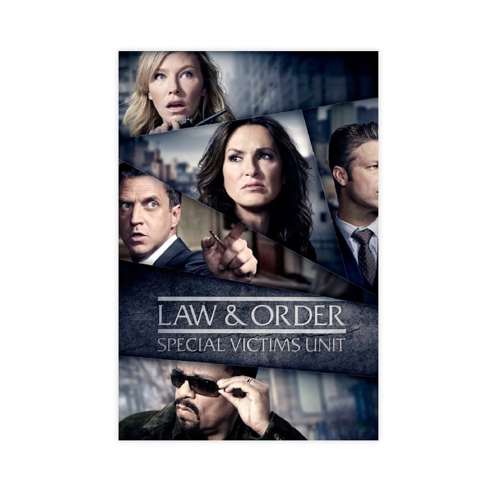Law & Order Special Victims Unit TV Series Poster Art Deco Restaurant Dormitory Corridor 8 Canvas Poster Wall Art Decor Print Picture Paintings for Living Room Bedroom Decoration Unframe:24×36in