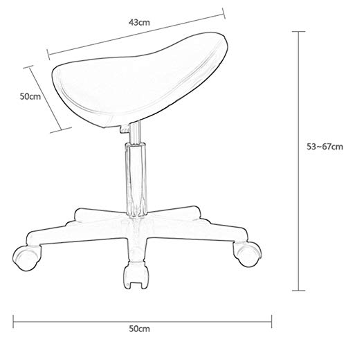 WEIYV- Chairs,Swivel Chairs, Work Chair Rotate Saddle Chair Lifting Master Stool with Roller Home Beauty Haircut Tattoo Artist Work Stool Salon Stool Massage Stool Fashion Choice