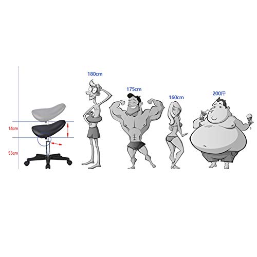 WEIYV- Chairs,Swivel Chairs, Work Chair Rotate Saddle Chair Lifting Master Stool with Roller Home Beauty Haircut Tattoo Artist Work Stool Salon Stool Massage Stool Fashion Choice