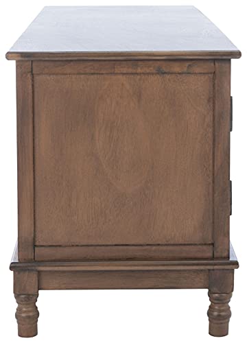 SAFAVIEH Home Collection Magnolia Brown 2-Door 2-Shelf Media Stand (up to 55-inch Flat Screen TV)
